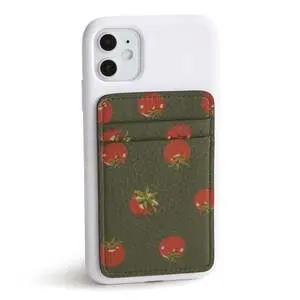 VERA BRADLEY Adhesive Phone Wallet In Tiny Tomatoes