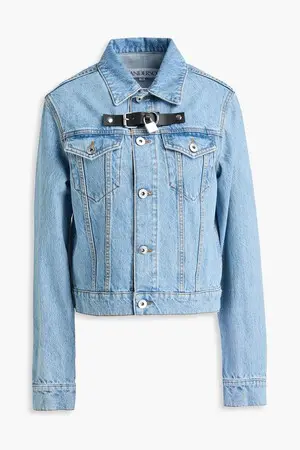 JW Anderson Embellished Denim Trucker Jacket - Light Denim