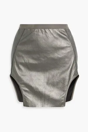 Rick Owens Diana Leather-blend Mini Skirt