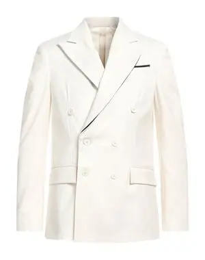 TAKESHY KUROSAWA Blazer Size Polyester, Viscose, Elastane - White