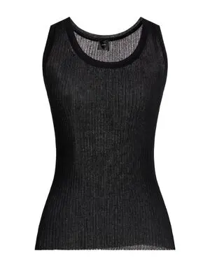 Pinko Ribbed-knit Top - Black