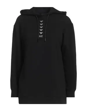 EA7 Cotton-elastane Sweatshirt - Black