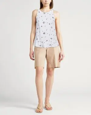 120% Lino Linen Floral-print Top