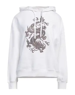 Maje Cotton Blend Sweatshirt With Dragon Print