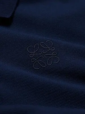 Loewe Logo-embroidered Cotton-piqué Polo Shirt