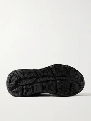 HOKA® Bondi 9 Rubber-trimmed Mesh Sneakers - Black