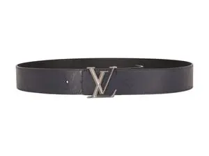 LOUIS VUITTON Initiales 40mm Reversible Belt - Black/navy Blue