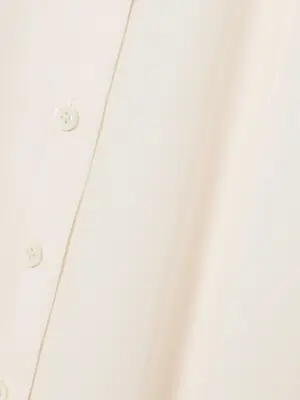 FRAME Striped Silk-crepe Shirt
