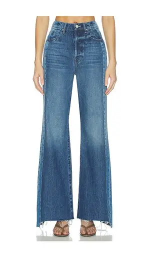 MOTHER The Tux Sidestepper Sneak Fray Jeans