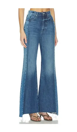 MOTHER The Tux Sidestepper Sneak Fray Jeans