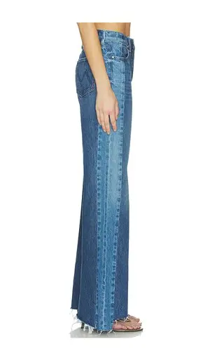 MOTHER The Tux Sidestepper Sneak Fray Jeans