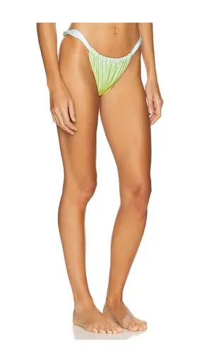 Solid & Striped Ellery Bikini Bottom - Sky & Chartreuse Ombre