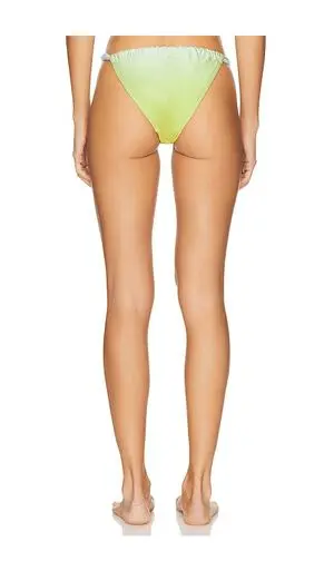 Solid & Striped Ellery Bikini Bottom - Sky & Chartreuse Ombre