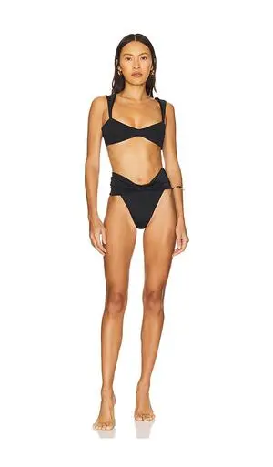 Agua Bendita Malory Bikini Top - Black