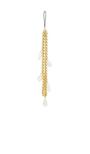 PETIT MOMENTS Alumieira Phone Charm In Metallic - Gold