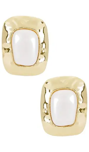 PETIT MOMENTS Giovana Stud Earrings - Pearl & Gold