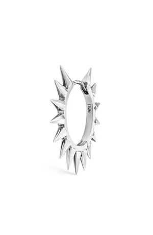 MARIA TASH Spike Hoop Earring - White Gold