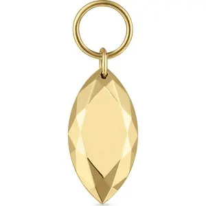 MARIA TASH Faceted Marquise Charm - Yellow Gold