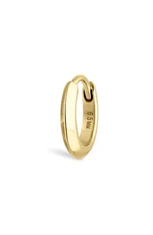 MARIA TASH Vertex Single Hoop Earring - Yellow Gold