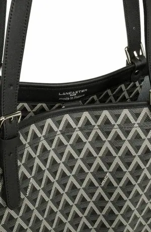 LANCASTER L Ikon Large Tote - Noir