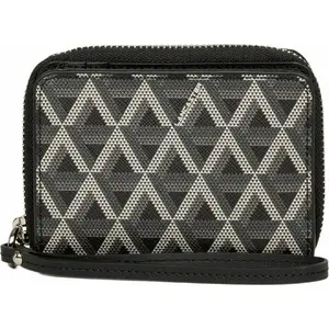 LANCASTER Back-to-back Zipped Wallet Ikon - Noir