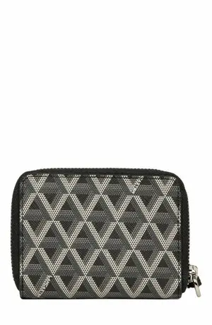 LANCASTER Back-to-back Zipped Wallet Ikon - Noir