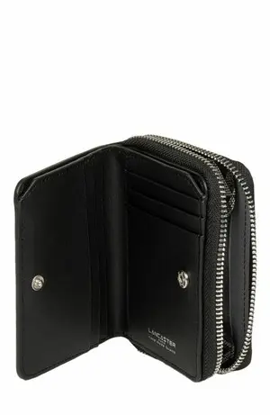 LANCASTER Back-to-back Zipped Wallet Ikon - Noir