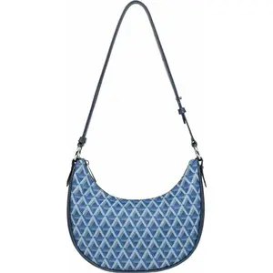 LANCASTER Ikon It Zipped Hobo Bag - Bleu