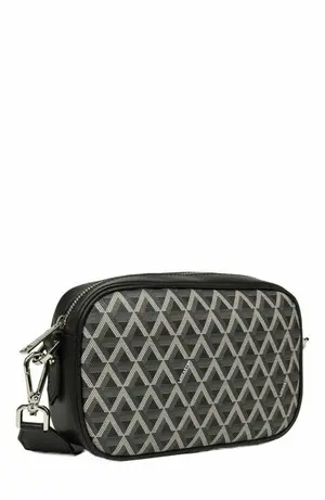 LANCASTER Ikon It Zipped Crossbody Bag - Noir