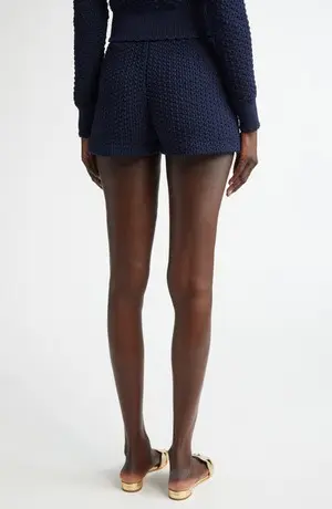 St. John Re-edition Textured Knit Shorts
