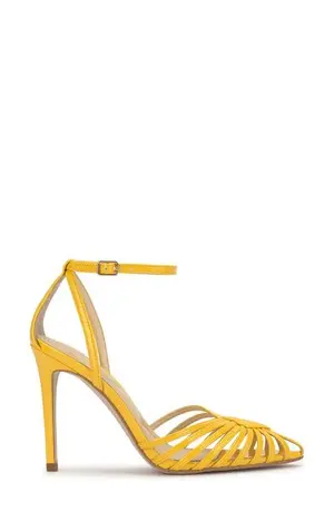 Jessica Simpson Paveri Pointed Toe Pumps - Golden Lemon