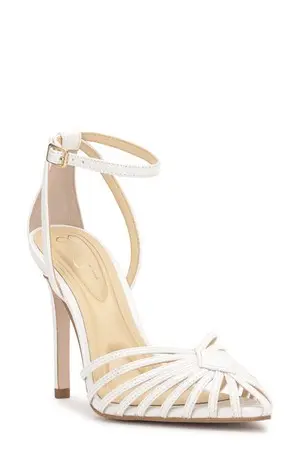 Jessica Simpson Paveri Pointed Toe Pumps - White 02