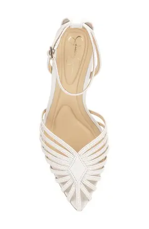 Jessica Simpson Paveri Pointed Toe Pumps - White 02