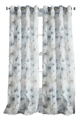 Dkny Modern Bloom Curtain Panel - Linen