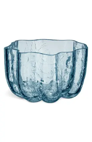 KOSTA BODA Small Crackle Bowl - Blue