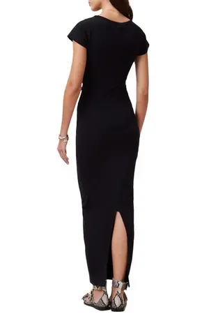 ALLSAINTS Katarina Slim Fit Cap Sleeve Maxi Dress
