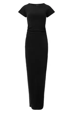 ALLSAINTS Katarina Slim Fit Cap Sleeve Maxi Dress