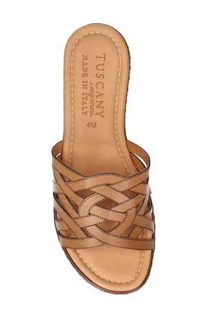EASY WORKS BY EASY STREET Edda Slide Sandal - Cognac