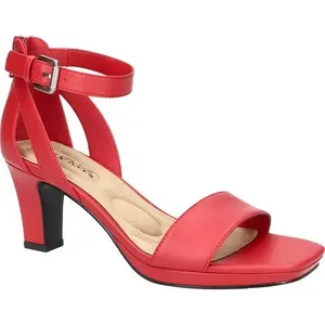 EASY WORKS BY EASY STREET Ro Ankle Strap Sandals - Red