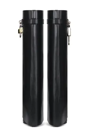 Givenchy Shark Lock Knee High Boots - 001 - Black