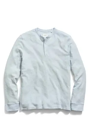 Billy Reid Slub Tuck Henley - Blue