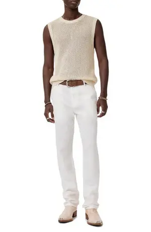 John Varvatos Augusto Chunky Wool & Linen Sweater Vest