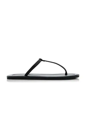 ST. AGNI T-Strap Lambskin Leather Sandals