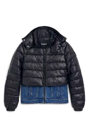 Desigual Mich Layered Puffer Coat