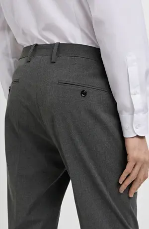 Mango Microstructured Tailored Trousers