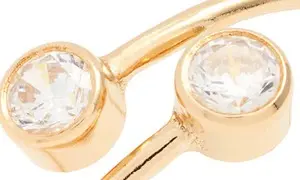 NASHELLE Adjustable Cubic Zirconia Wrap Ring - Gold Fill