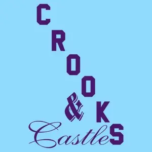 CROOKS & CASTLES Purple Big Bold Logo Short Sleeve Graphic T-shirt - Light Blue