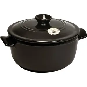 EMILE HENRY Flame Round Stewpot Dutch Oven - Charcoal