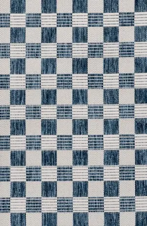 JONATHAN Y Aimee Traditional Cottage Checkerboard Indoor/outdoor Area Rug - Navy/cream