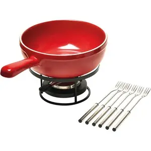 EMILE HENRY Flame Fondue Set - Burgundy